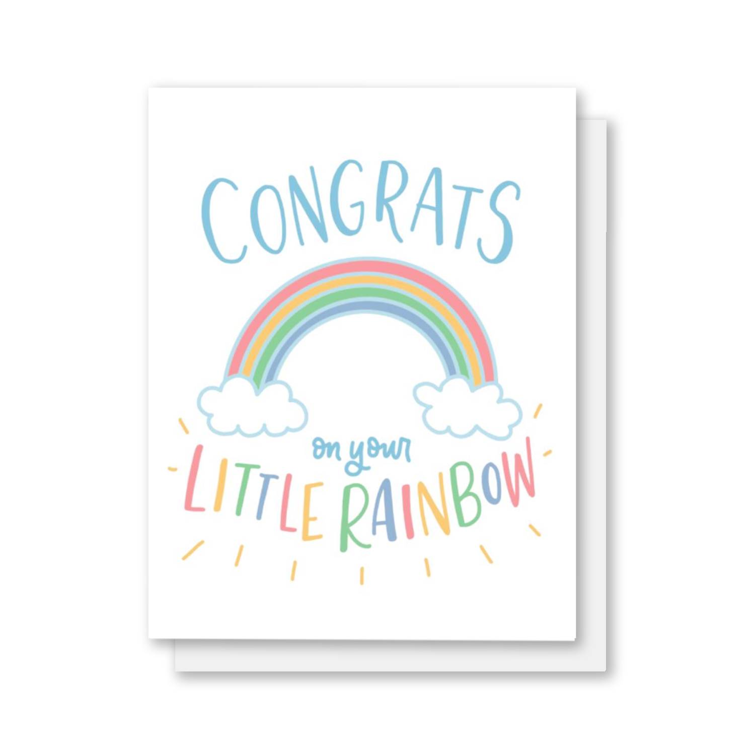 Little Rainbow New Baby Card | Rainbow Baby Card – Shop Like You Live Here