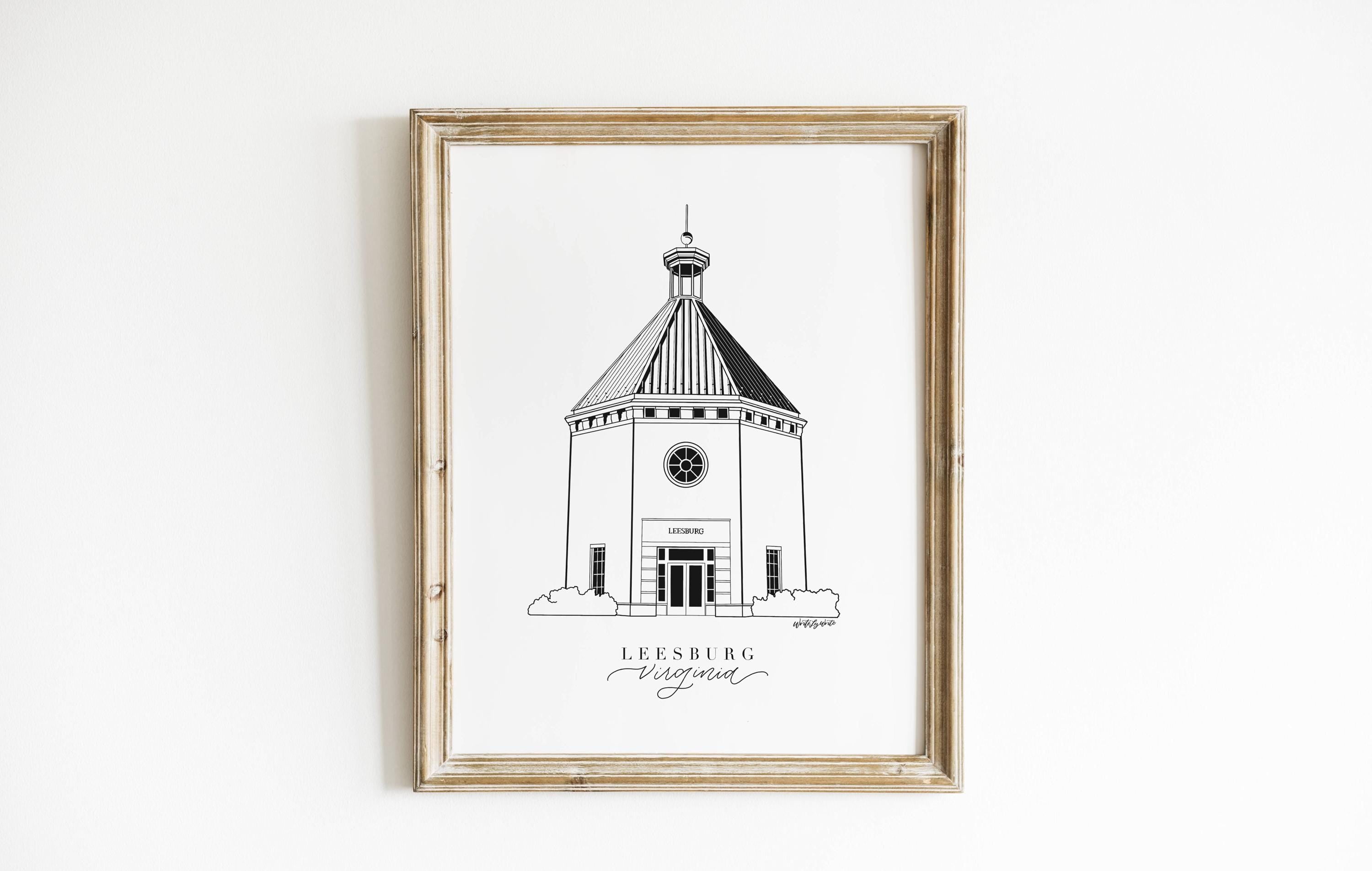 Leesburg Virginia Town Hall Print – Shop Like You Live Here